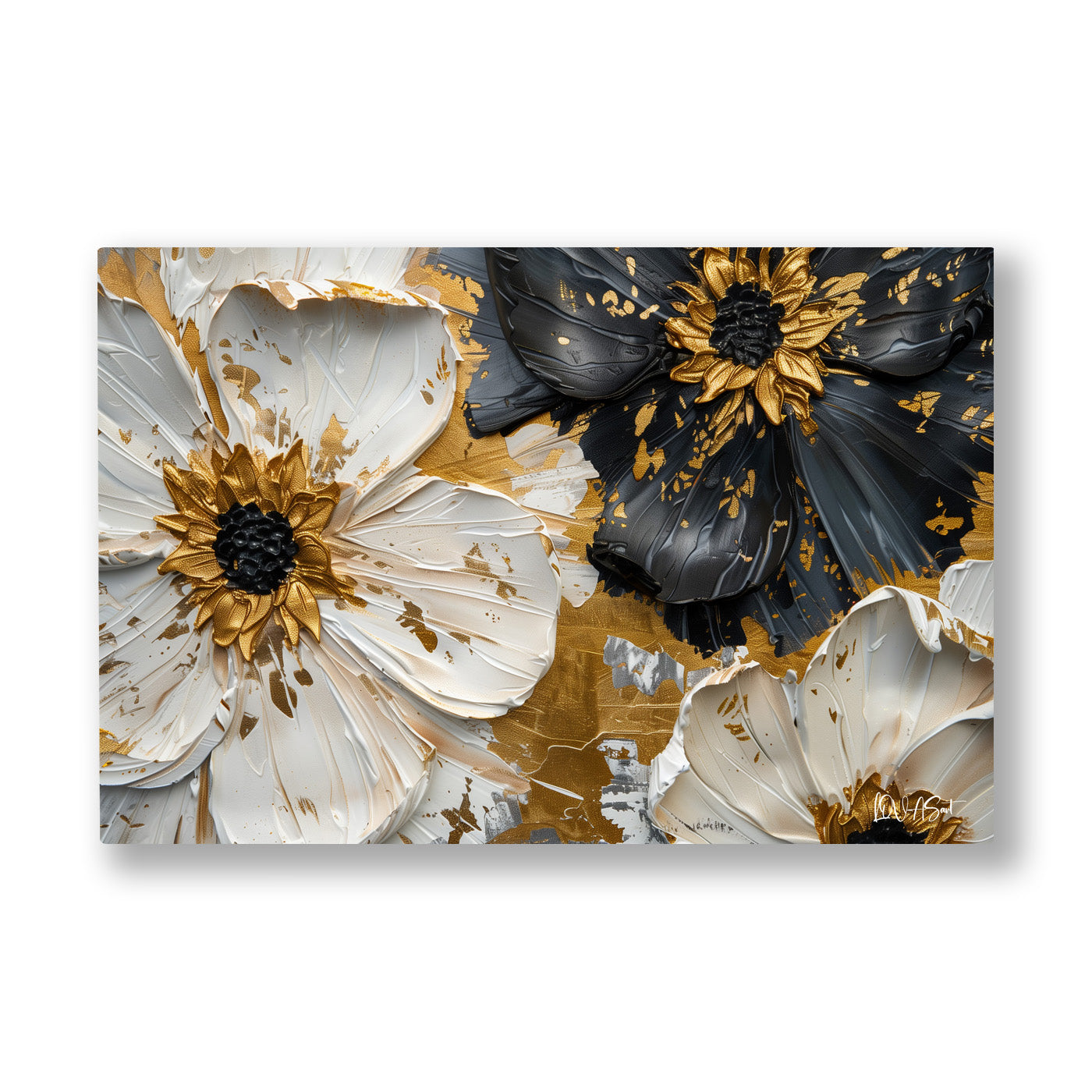 Zıt Renkli Çiçekler – Tablovas